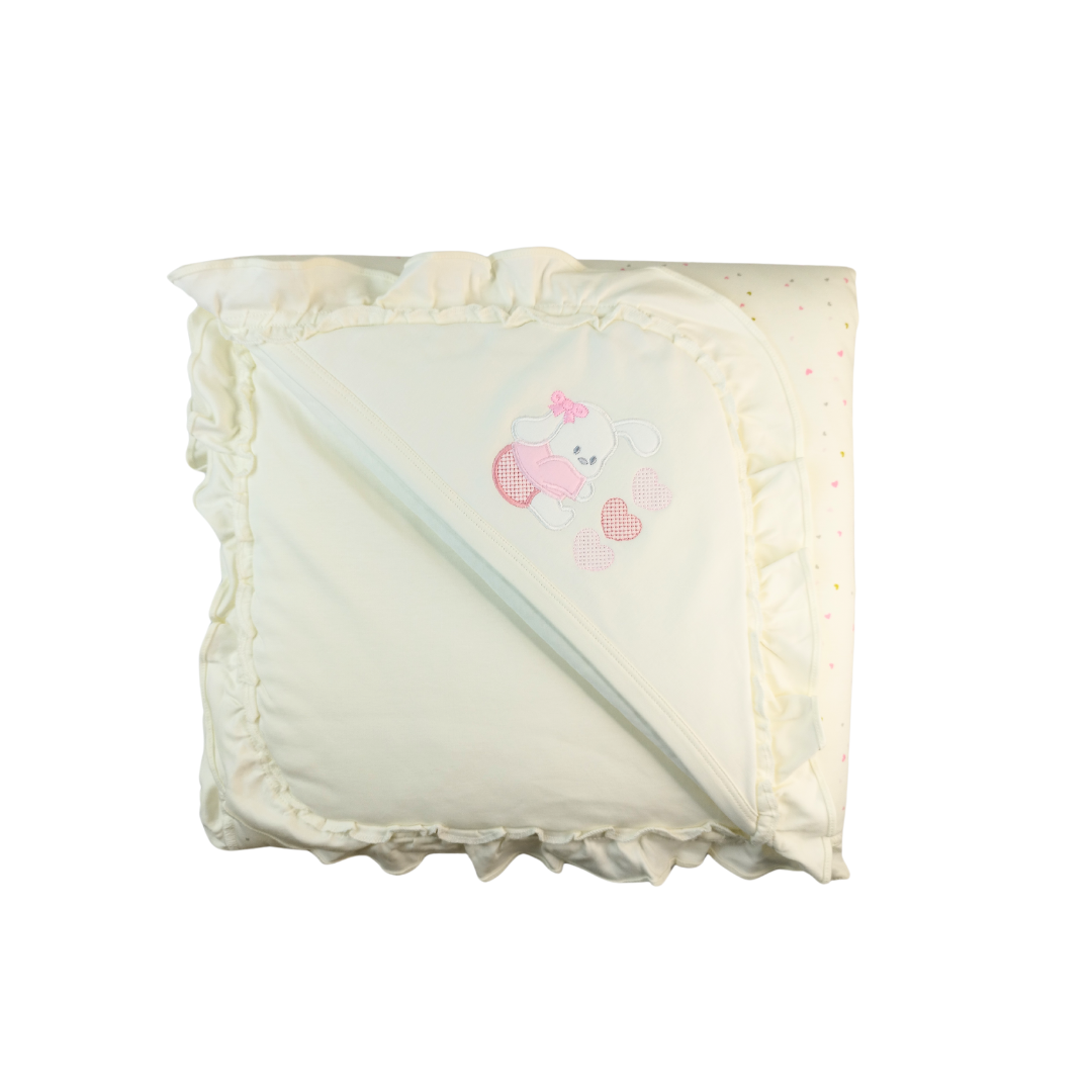 Manta de bebé niña - Algodón pima peruano acolchada – hugmi chile